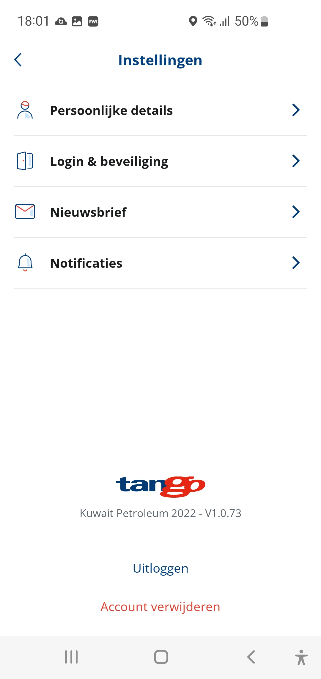 Problemen met de Tango app doorgeven voor Android – Tango Klantenservice